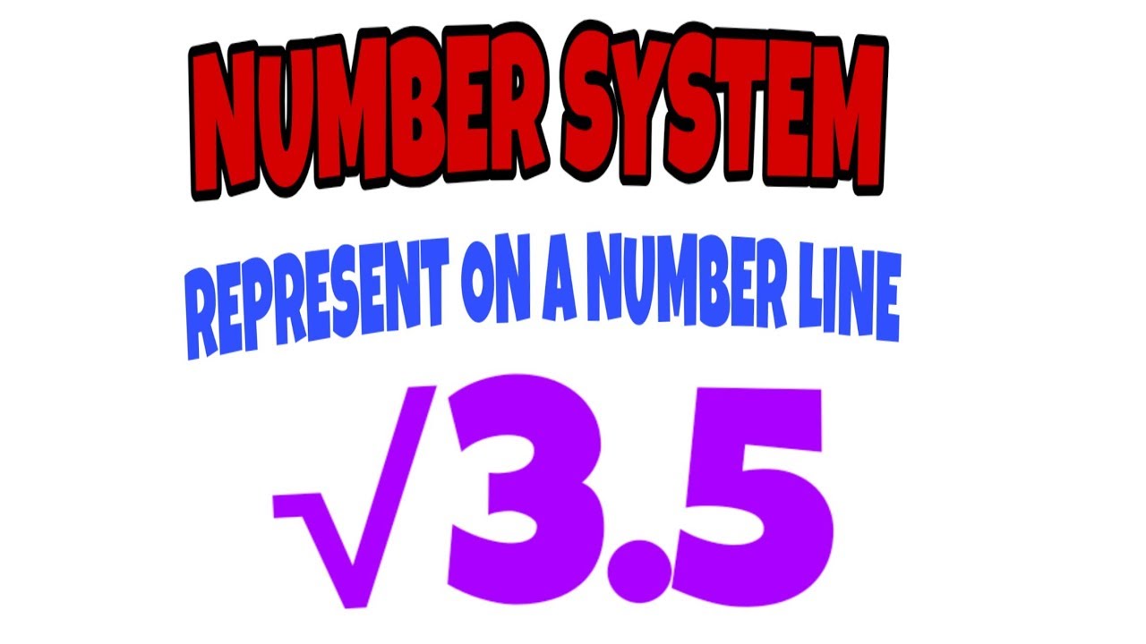REPRESENT √3.5 ON NUMBER LINE (by DRDA COACHING, Amreshpuri colony ...