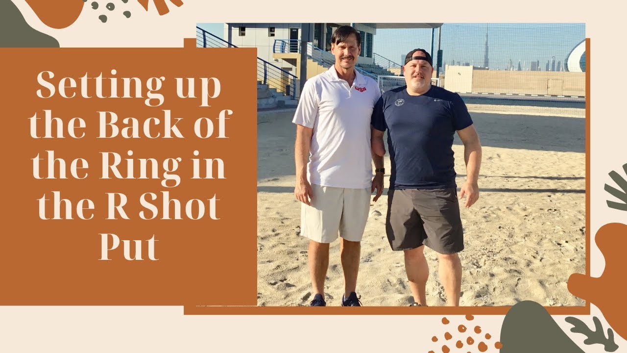 Setting up the back of the ring in rotational shot put - YouTube