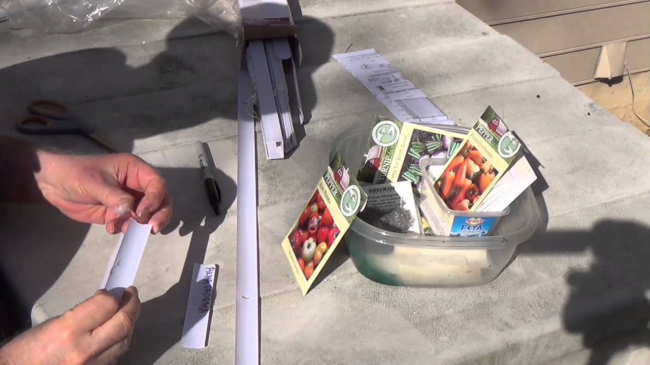 Seed Starting Labels DIY for pennies - YouTube