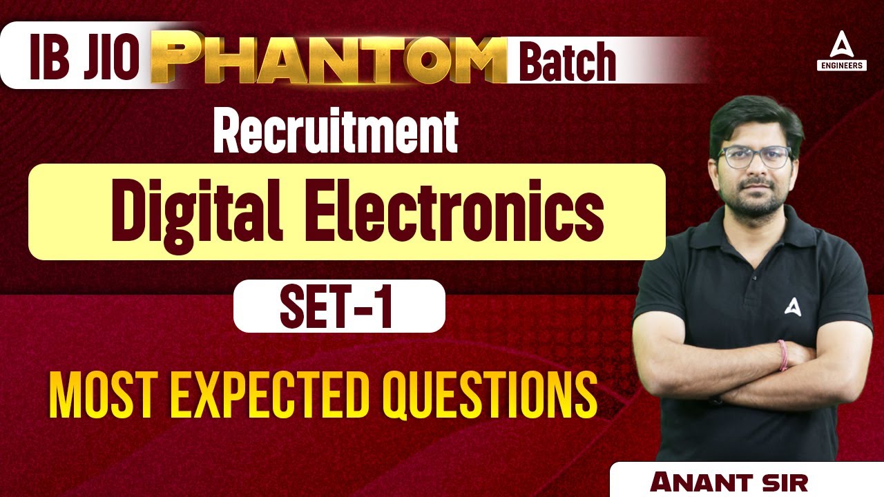 IB JIO Phantom Batch Classes 2023 | Digital Electronics #1 | Most Expected Question - YouTube