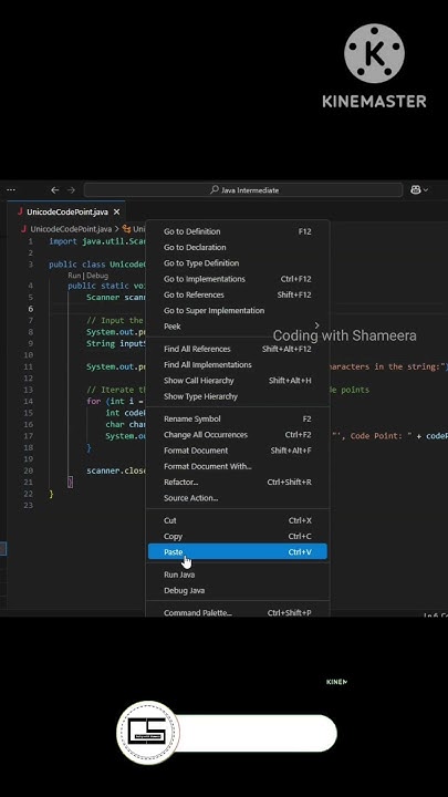 Print ASCII Value of Character in String|@CodingwithShameera1 #java #programming - YouTube