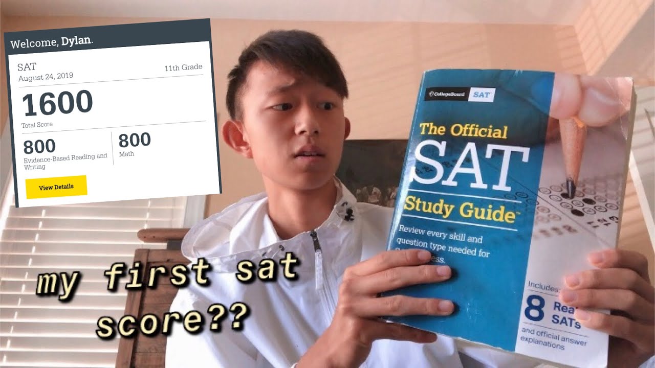 SAT SCORE REACTION (AUGUST 2019) - YouTube