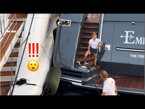 Intense Docking of  56m. EMERALD yacht @archiesvlogmc