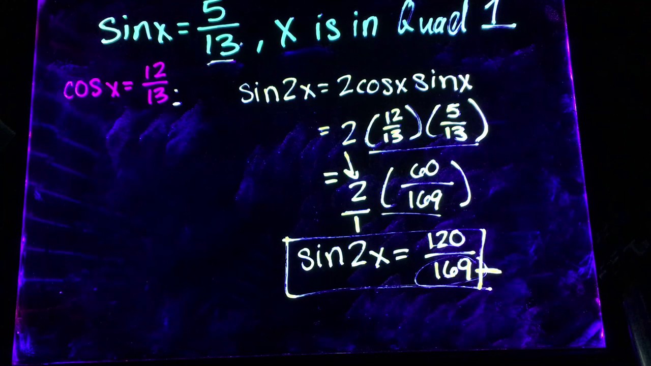How to solve a Double Angle formula - YouTube