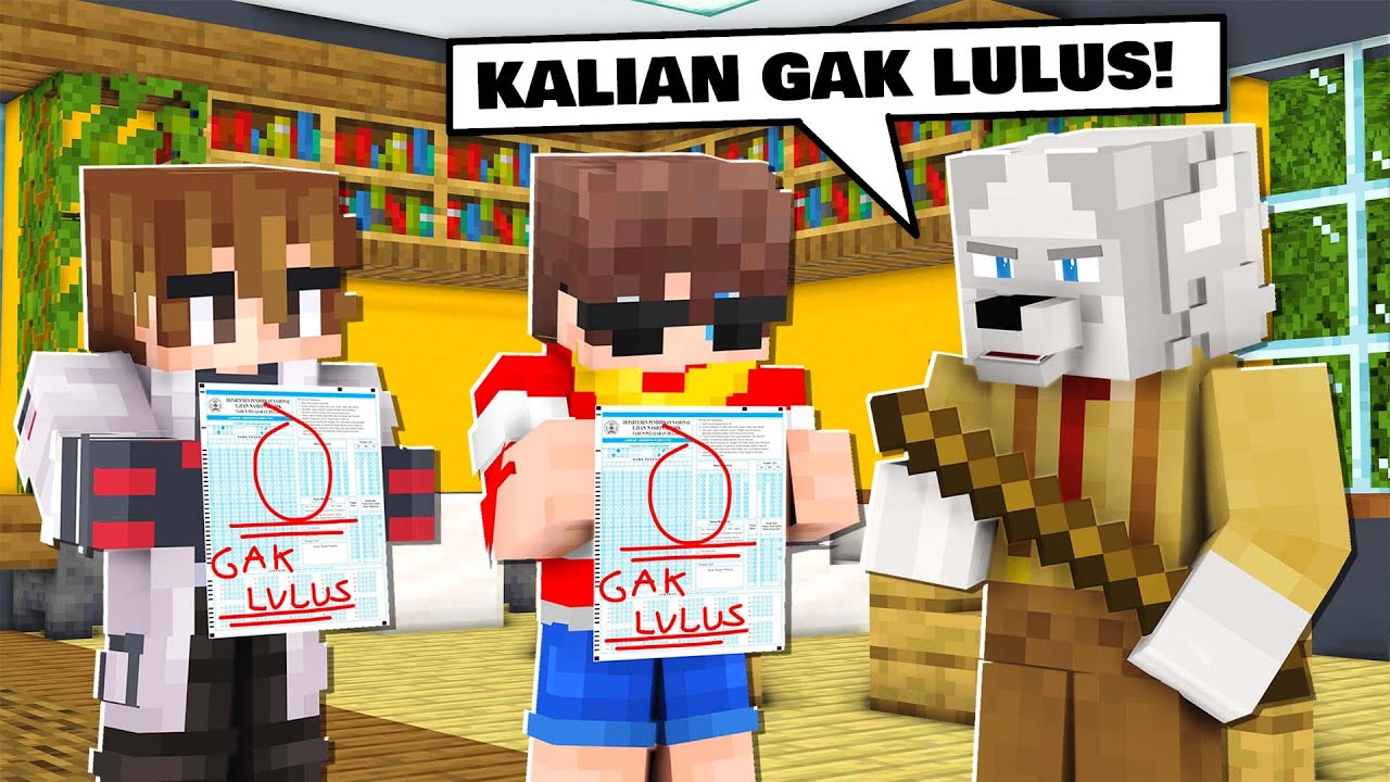 GW PAKSA @SamsulCH & @Genah IKUT UJIAN MINECRAFT! - YouTube