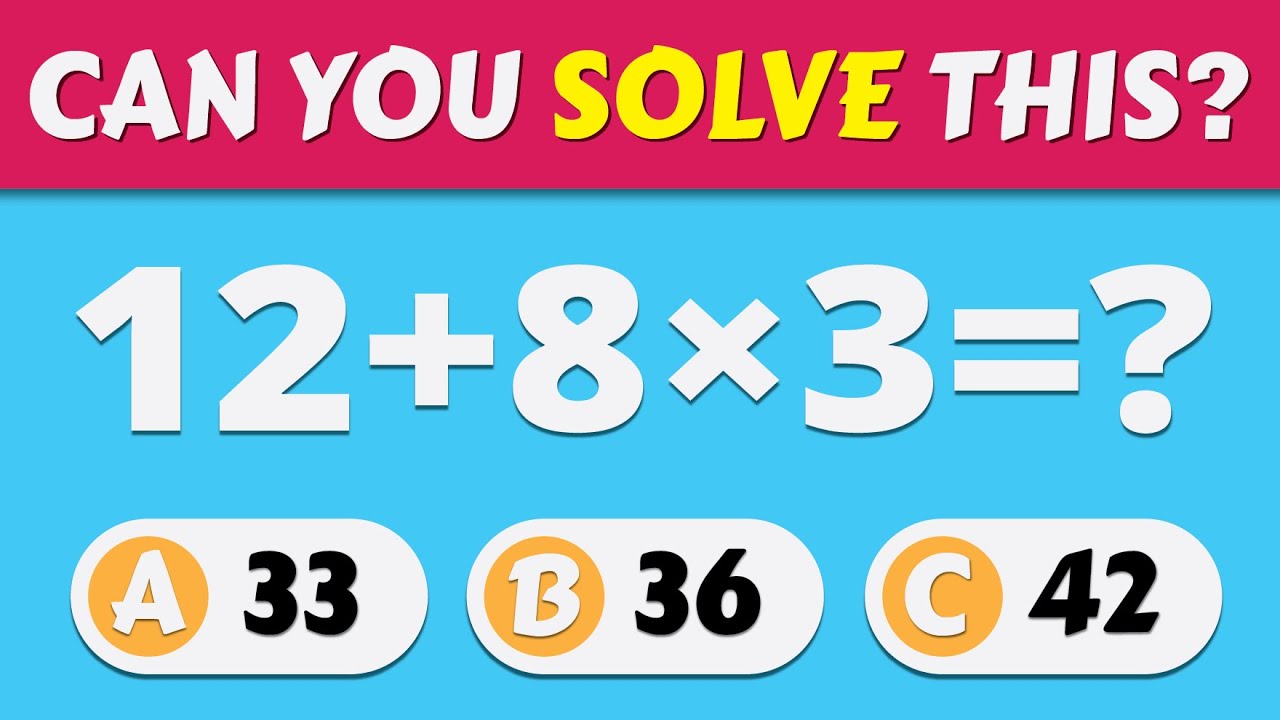 68 Ultimate Math IQ Challenge 🔥 | Easy to Impossible Math Quiz for ...