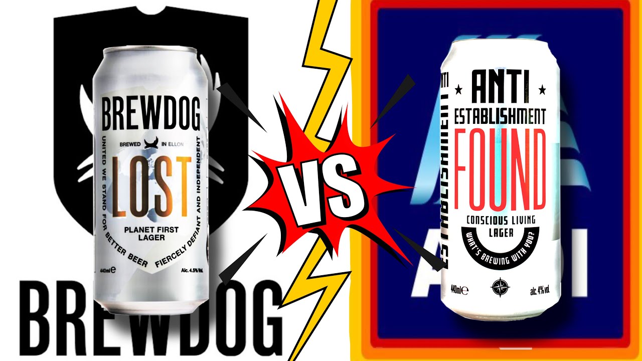 LOST Vs FOUND - Brewdog LOST LAGER Vs Aldi FOUND LAGER - YouTube