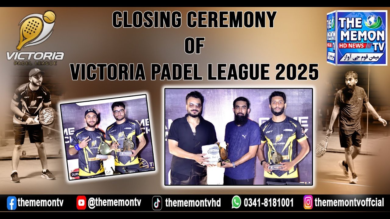 Closing Ceremony Of Victoria Padel League 2025 At Neo Maidan KMC - YouTube