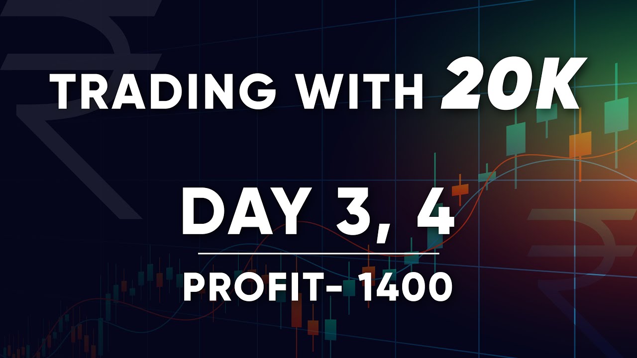 Option Trading with 20K | Day 3 and Day 4 Updates | Sharing some tips ...