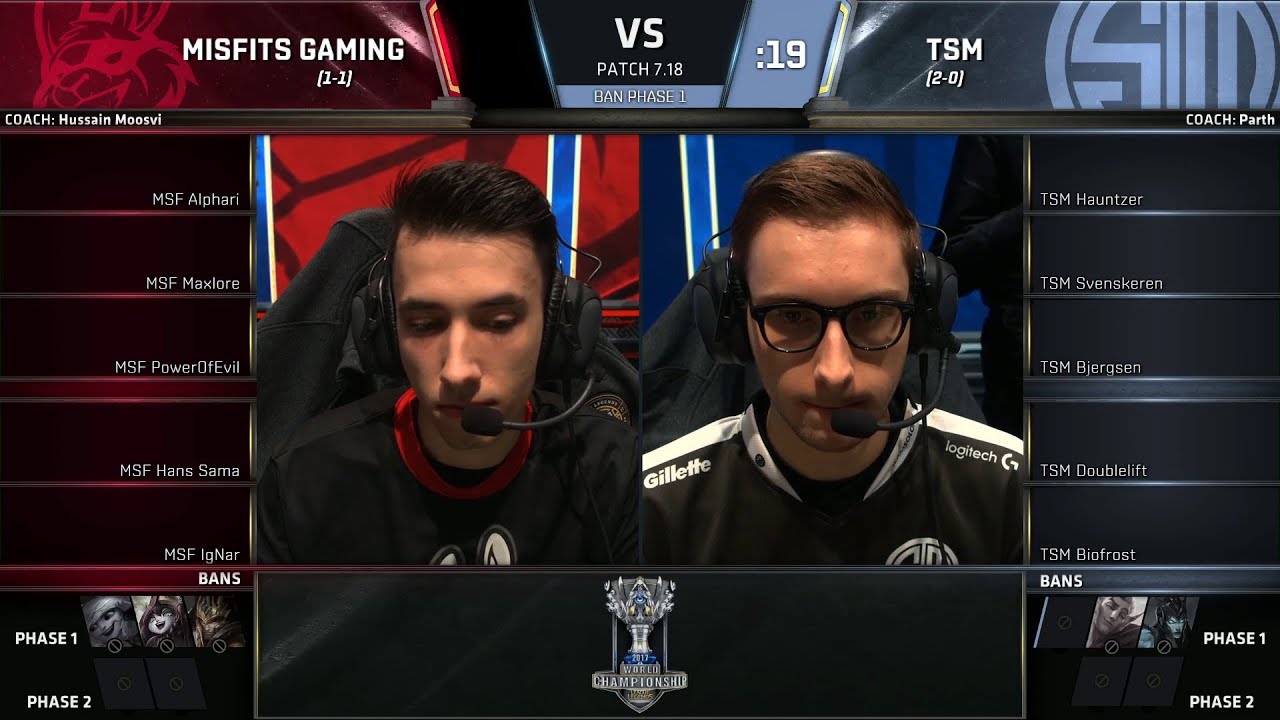 MSF vs TSM - 2017 World Championship - Group Stage Day 4 - Misfits ...