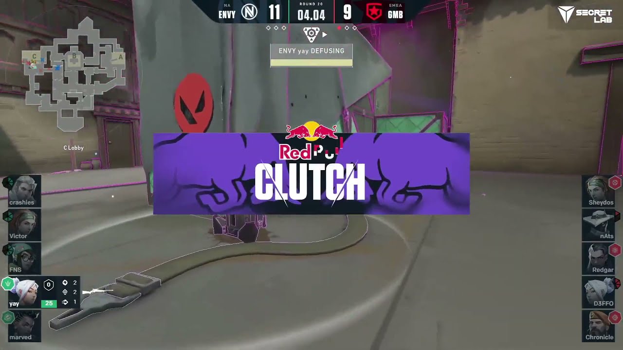ENVY YAY WITH A NUTTY 4K CLUTCH | ENVYUS VS GAMBIT | VALORANT MASTERS ...