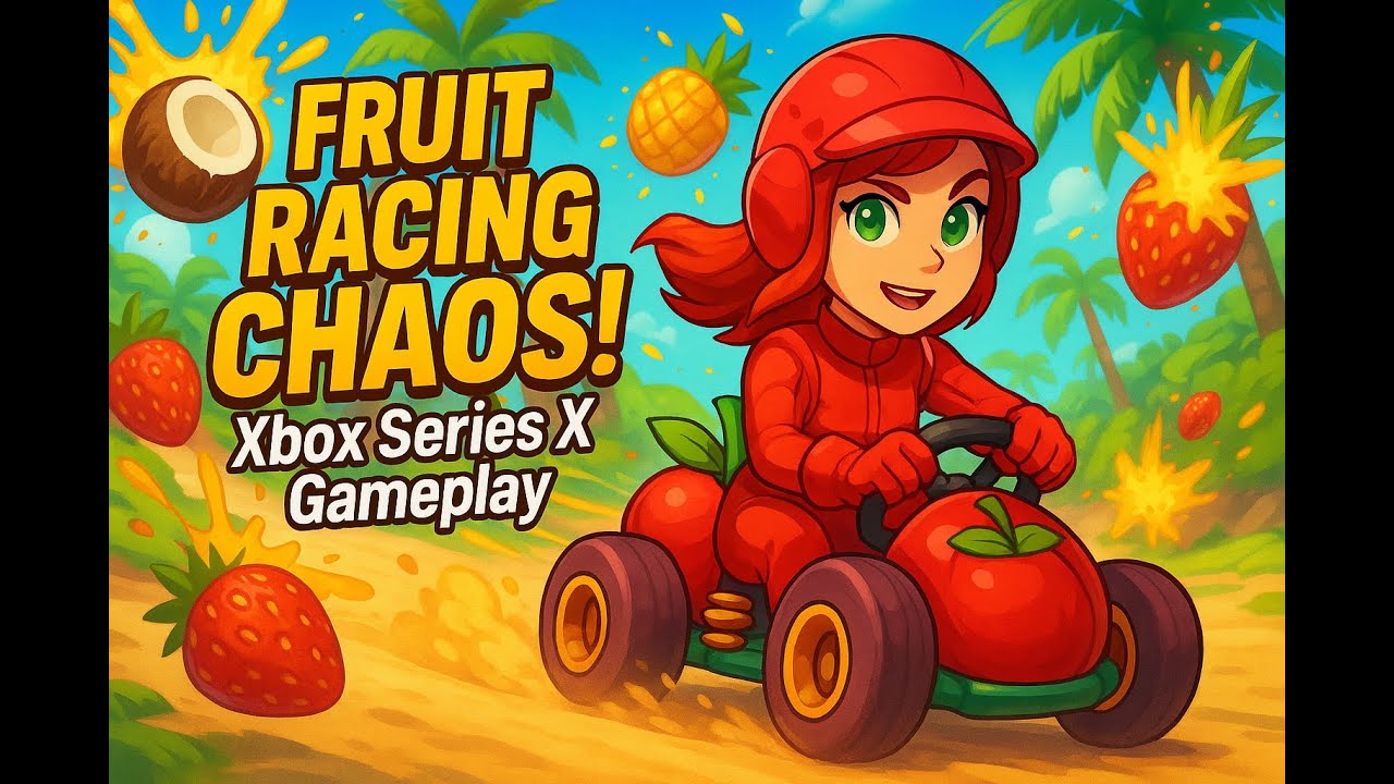 🎮 All-Star Fruit Racing на Xbox Series X (gameplay) — Кокосовое безумие ...