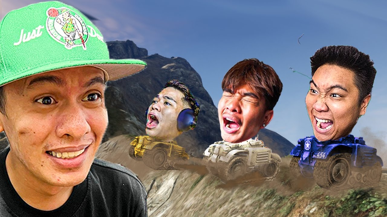 MINI TANK RACING with BILLIONAIRE GANG! - YouTube