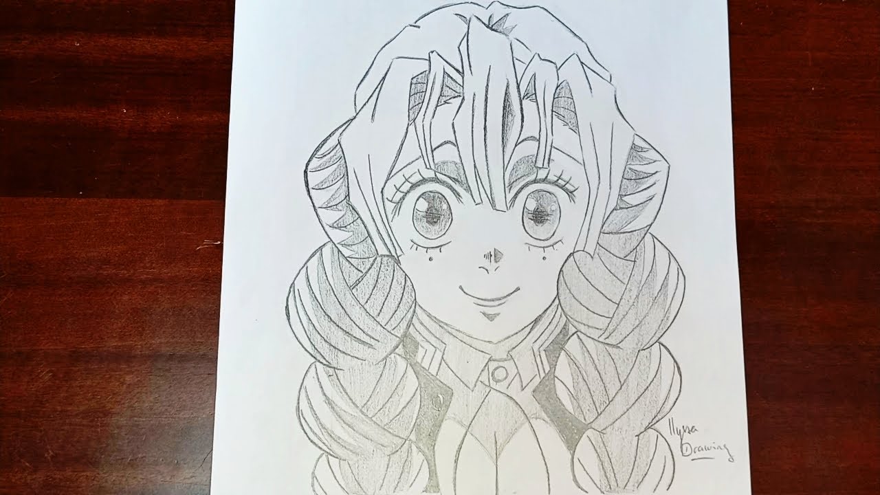 How to draw Mitsuri Kanroji from Demon Slayer ⎥Beginner Tutorial ⎥Step ...