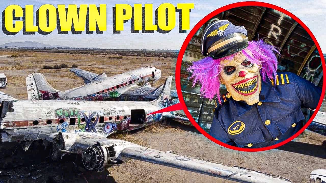 If your drone ever catches a scary CLOWN PILOT at abandoned haunted ...