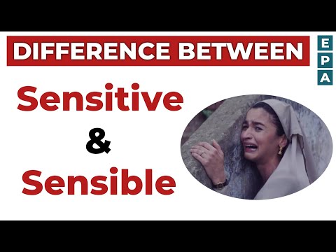 Sensitive vs Sensible #Shorts - YouTube