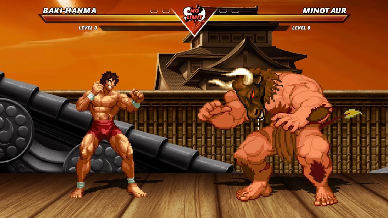 BAKI HANMA vs MINOTAUR - Amazing epic fight battle ! - YouTube