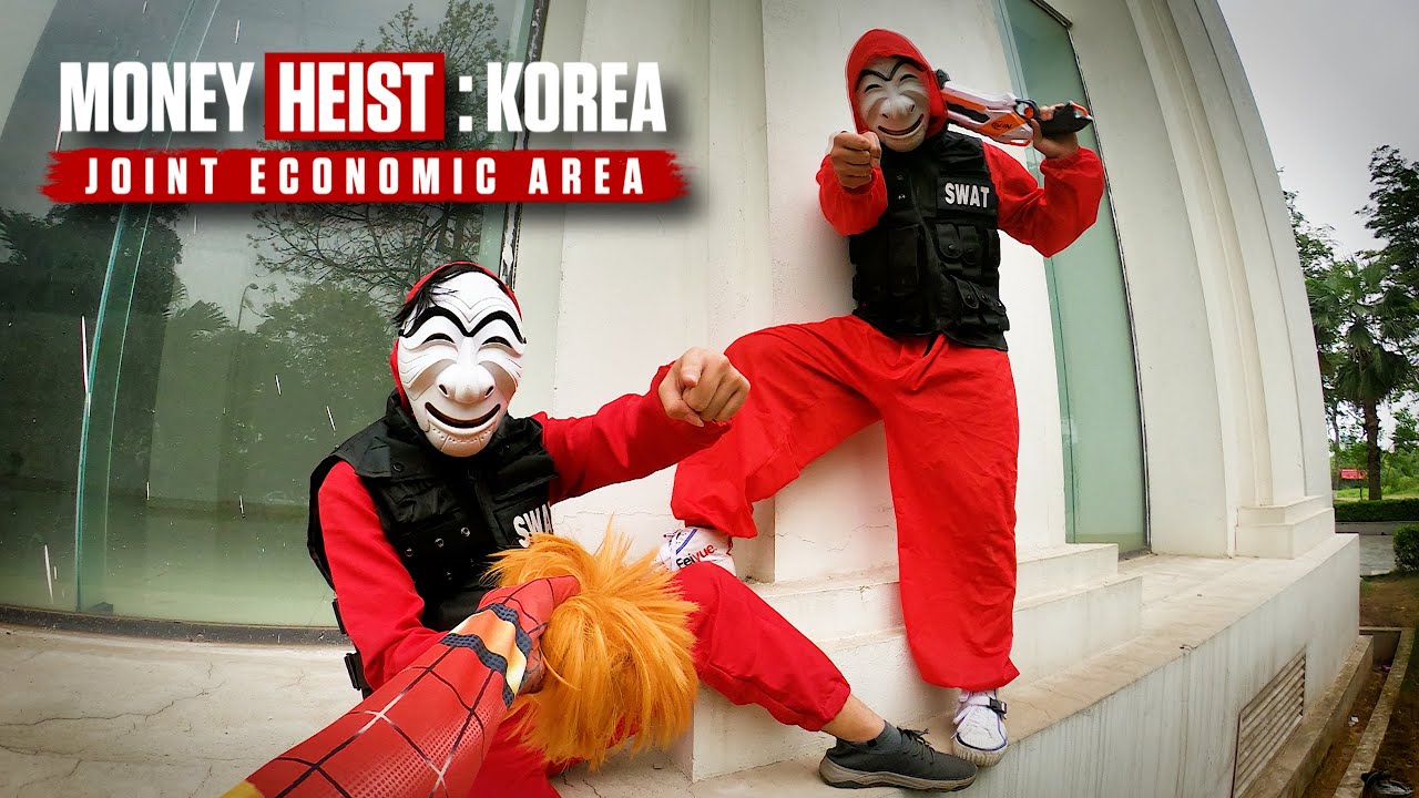 SPIDER-MAN vs TEAM BAD GUY MONEY HEIST SWAT 27.0 (Epic Parkour Chase ...