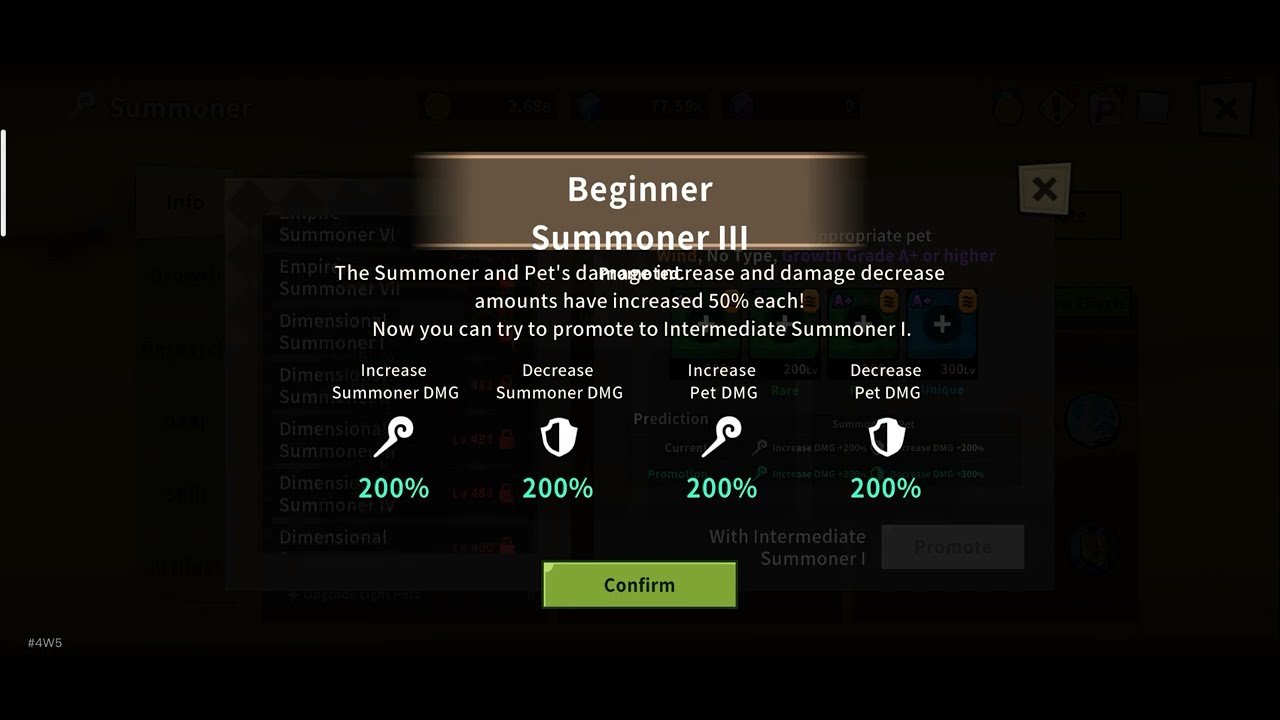 How To Promote Tamer/Summoner in Taming Master: Pet Guardian Tutorial ...
