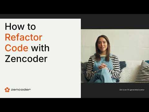 How-To: Refactor Code Using Zencoder - YouTube