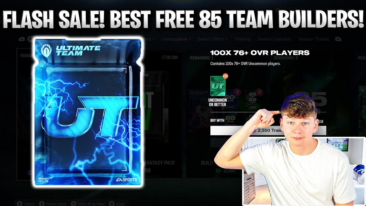 FLASH SALE 100X PLAYER PACK! BEST FREE 85 OVERALL TEAM BUILDER HEROES ...