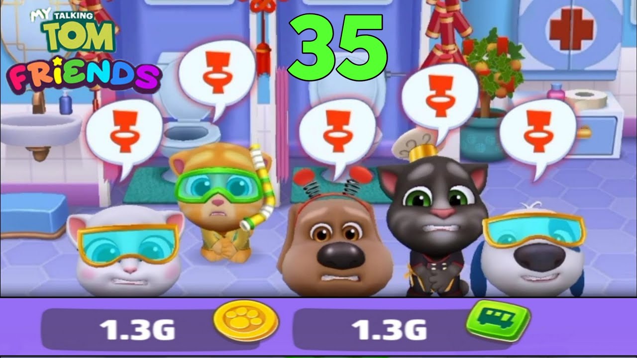 Unlimited Money - My Talking Tom Friends - part 35 GAMEPLAY 4U - YouTube