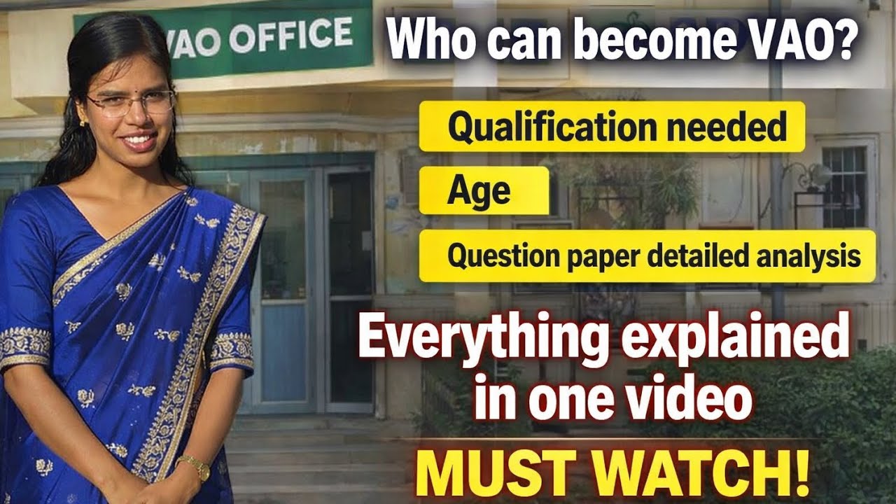 Who Can Become VAO? | Eligibility, Age Limit & Full Question Paper ...