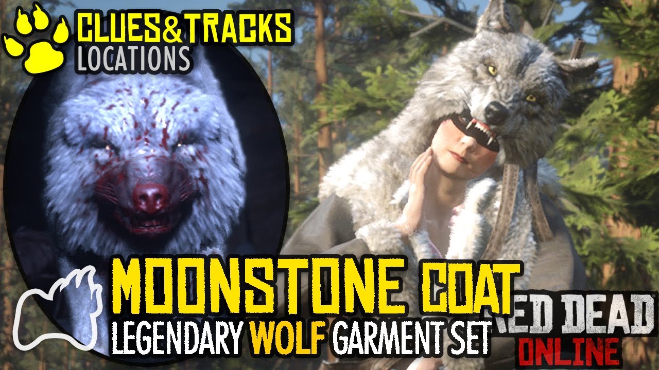 RED DEAD ONLINE How to Get the Legendary MOONSTONE Wolf Coat Garment ...