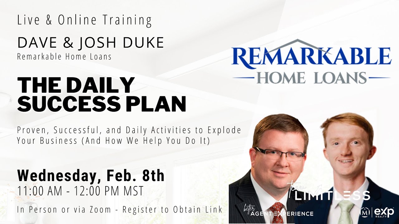 A Daily success plan to create the Perfect Agent Week. - YouTube