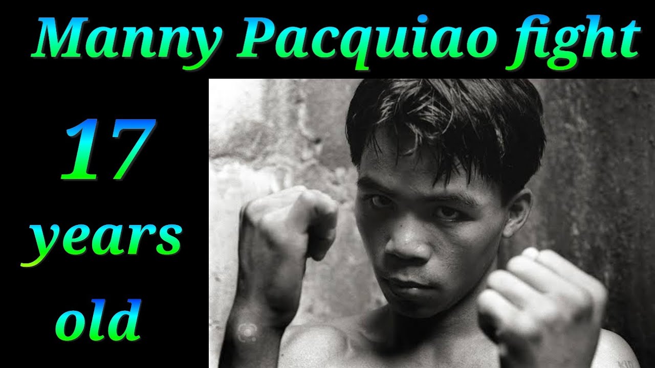 Laban ni Manny Pacquiao noong sya ay bata pa. - YouTube