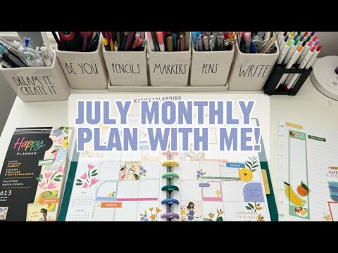 JULY MONTHLY | PLAN WITH ME - YouTube