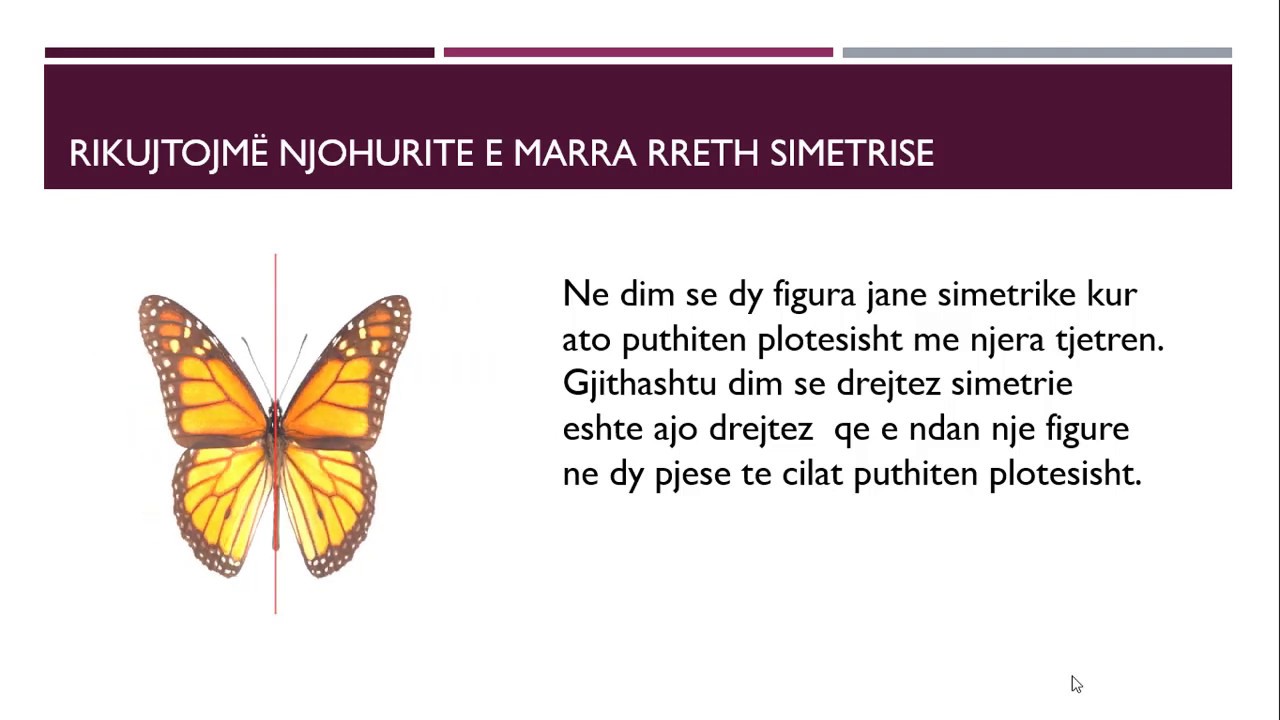 Matematika 3 Figurat simerike.Simetria në rrjetin koordinativ. - YouTube