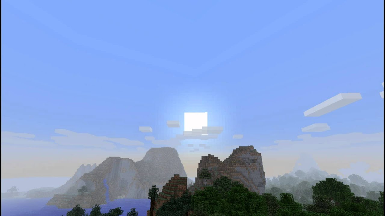 Minecraft Sun rise and fall - YouTube
