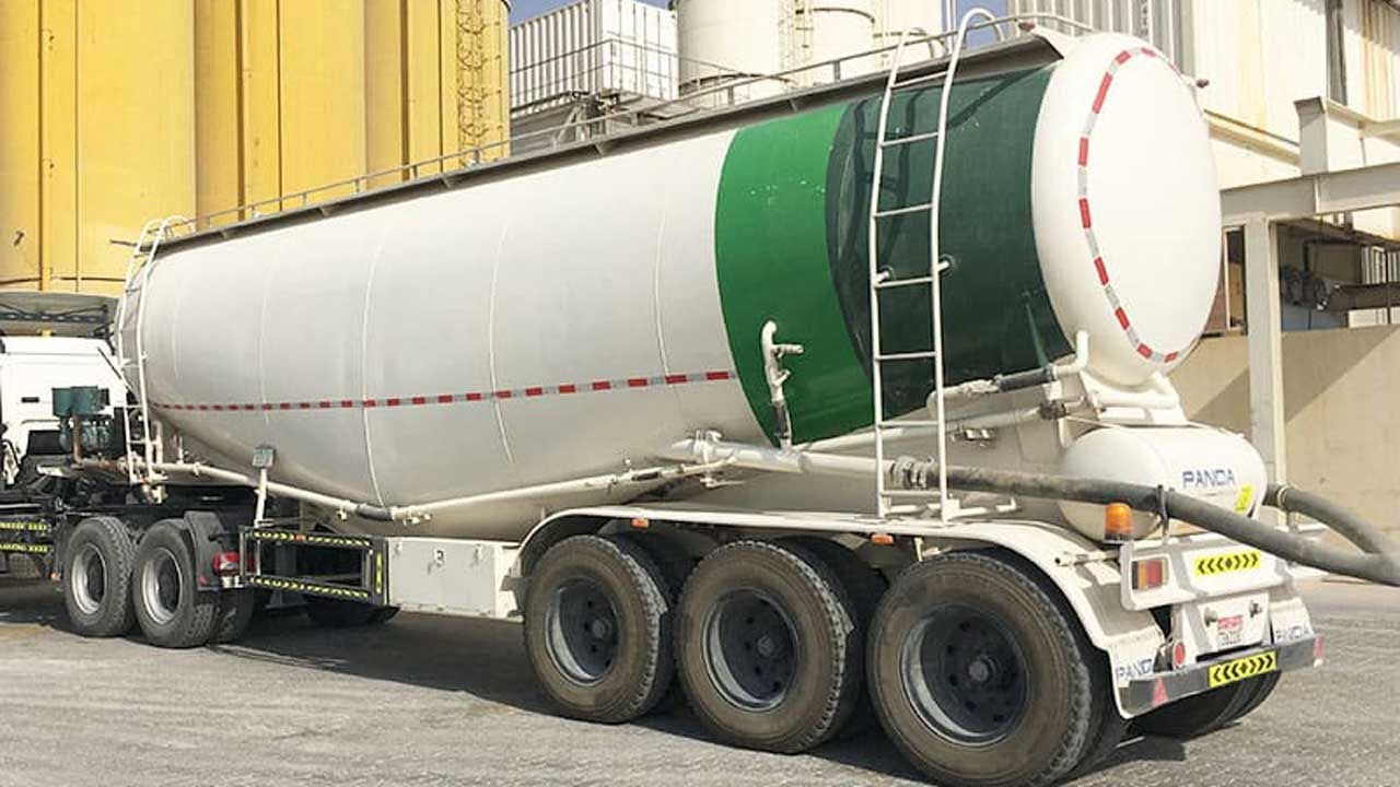 Bulk Cement Tanker - How to unloading the cement tanker? - YouTube