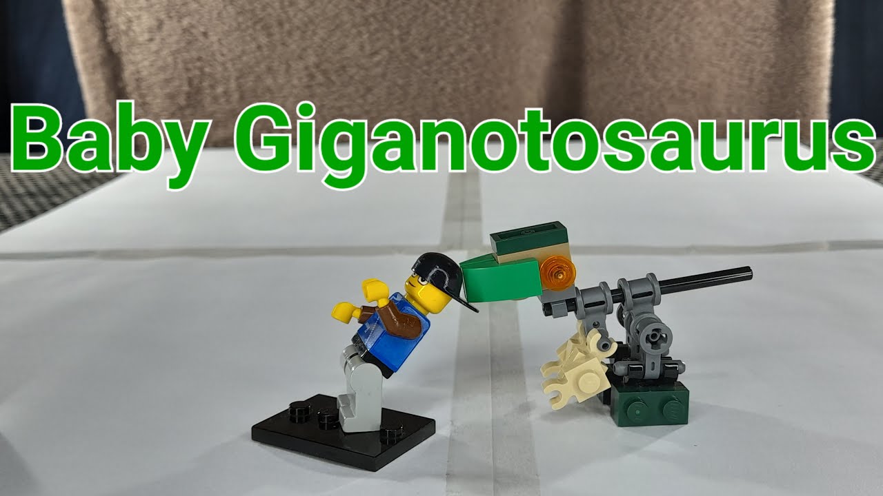 Baby Giganotosaurus MOC [Lego creator mighty dinosaur] [baby #21] - YouTube