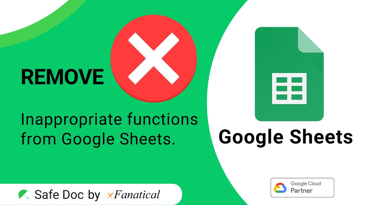 Remove Inappropriate Functions In Google Sheets | Google Workspace for ...