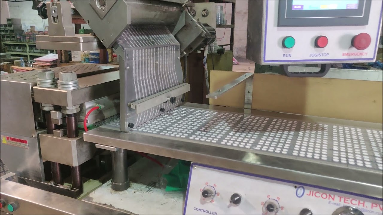 ALBLIS-350 Automatic Flat Plate Blister Packing Machine - YouTube