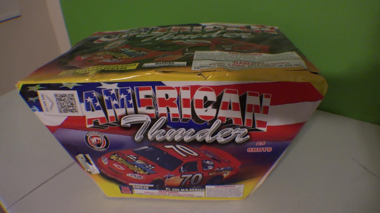25 SHOT AMERICAN THUNDER - DOMINATOR FIREWORKS - YouTube