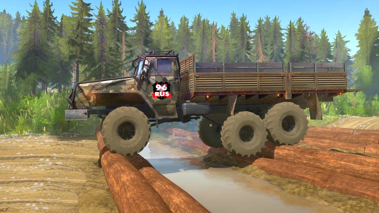 URAL 43201 SGS MONSTER Test on a Difficult Track [MudRunner] - YouTube