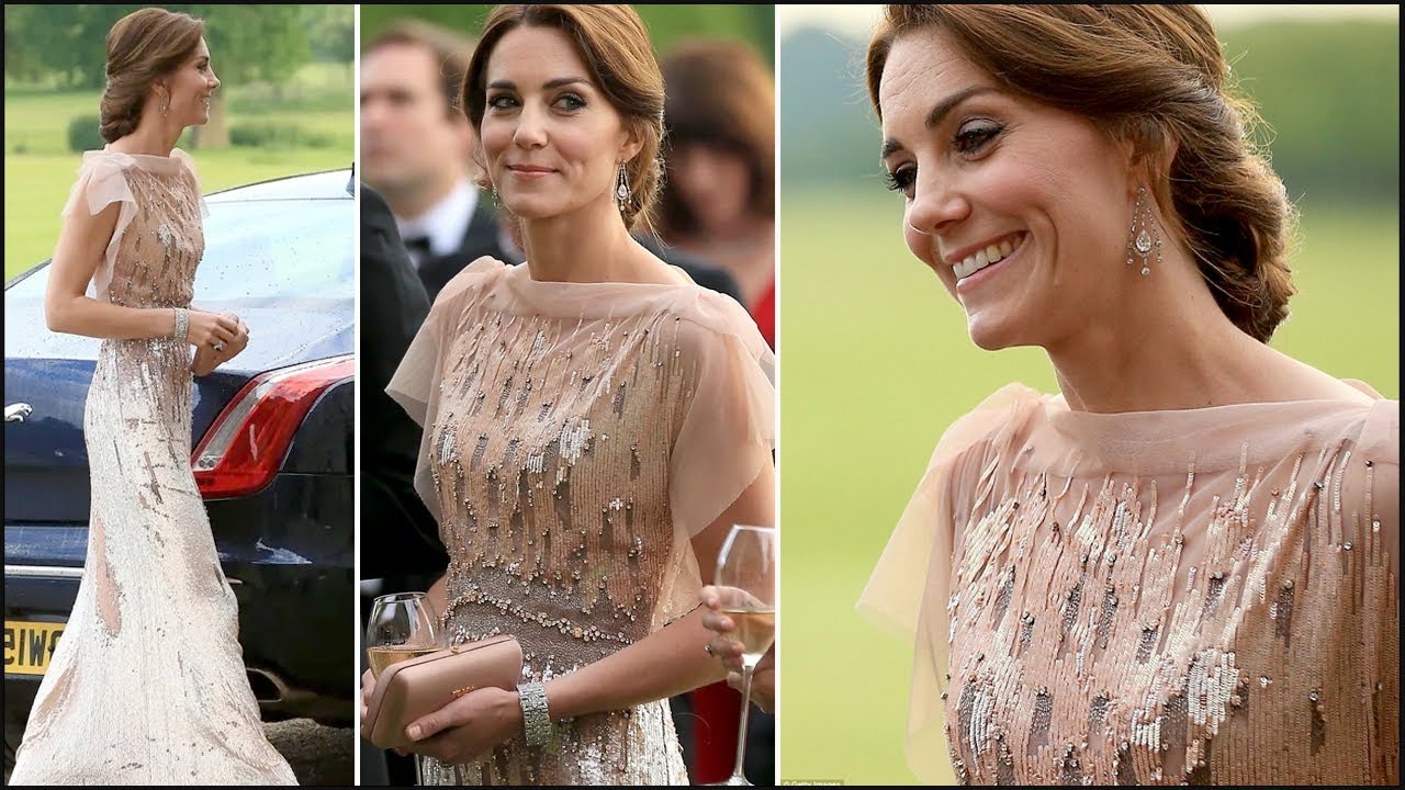 Catherine Shine in Queen Mary's Diamond Choker and Jenny Packam's pink ...