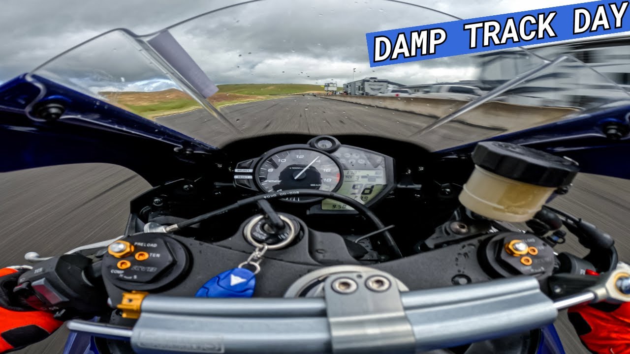 Damp Track Day at ThunderHill West | Yamaha R6 GoPro POV - YouTube