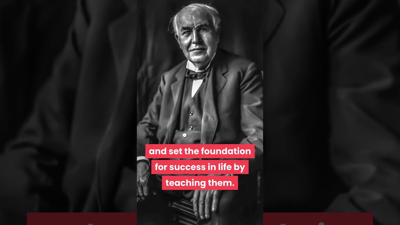 Thomas Edison Mother's Letter Changed the World #shorts #motivation ...