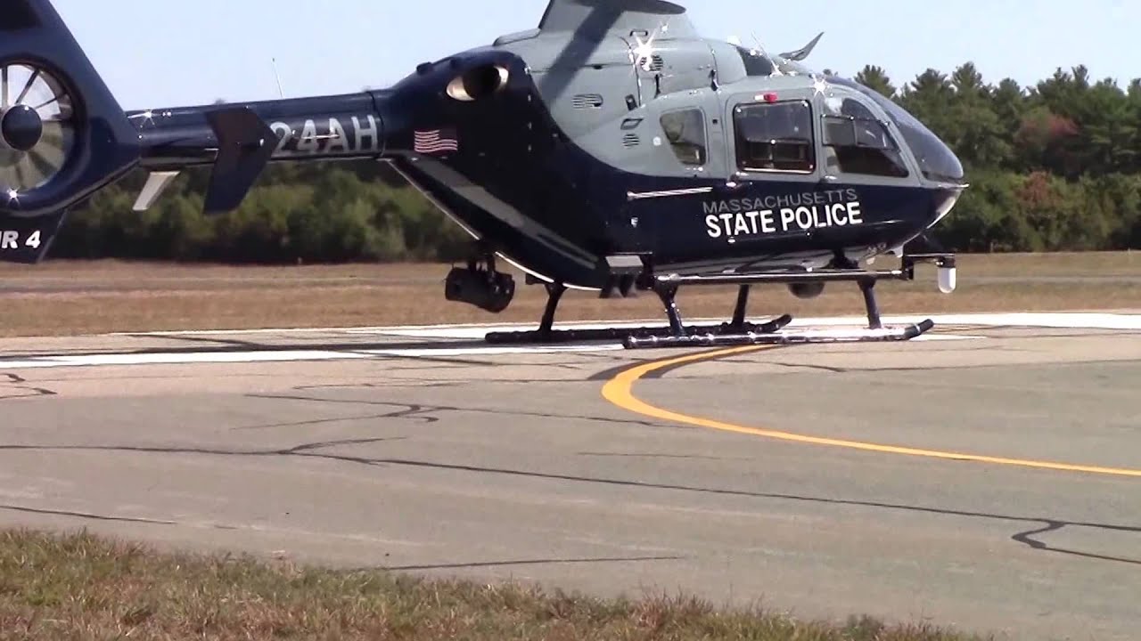 MA State Police Eurocopter EC-135T2+ Plymouth Airshow 2014 - YouTube