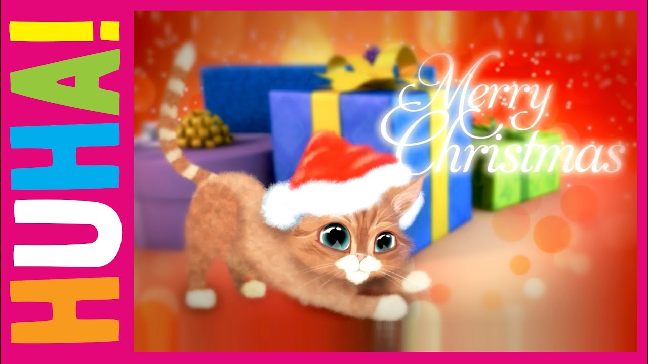 A Merry Christmas Message From a Cute Cat! - YouTube