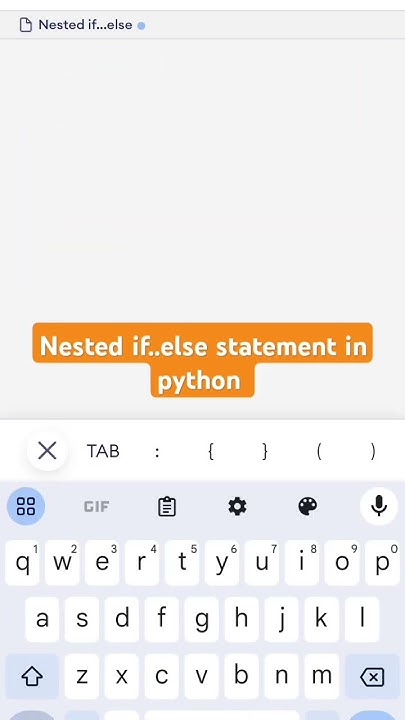 Nested if..else statement in python @ctutorialbynaziasohail - YouTube