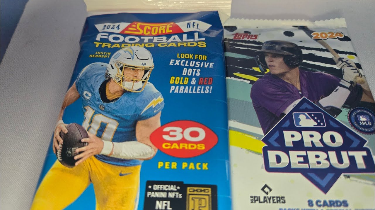 2024 Topps Pro Debut and 2024 Score sports card opening! - YouTube