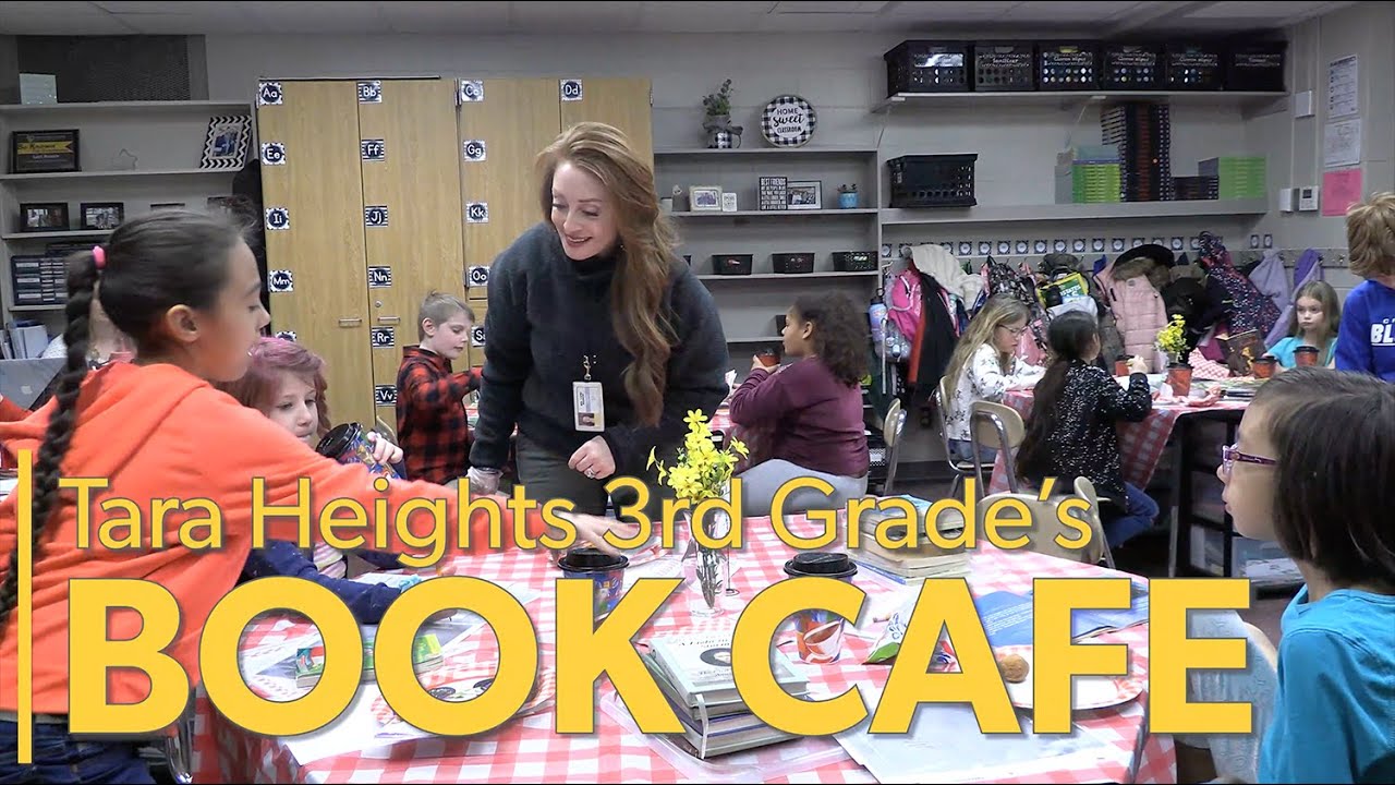 Tara Heights 3rd Grade Enjoys a Book Cafe - YouTube