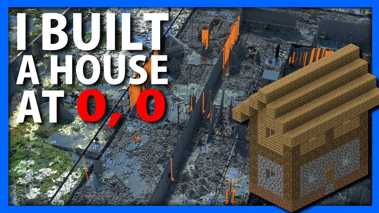 I Built a House in 2B2T Spawn ( No Hacks ) - YouTube