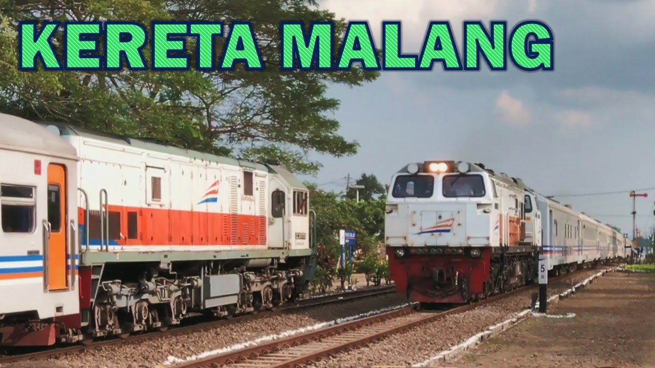 10 Kereta Api di Malang : Gajayana, Bima, Malabar, Matarmaja - YouTube