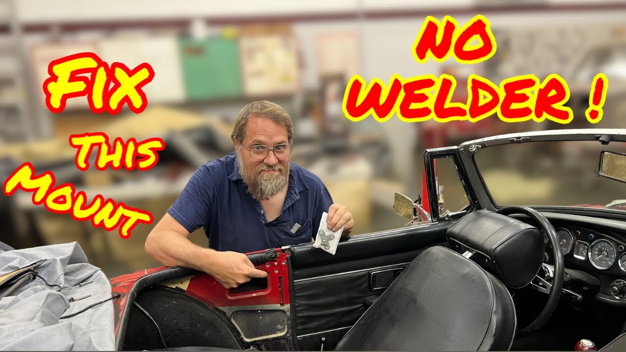 MGB Top Mount Repair - With no Welding - YouTube